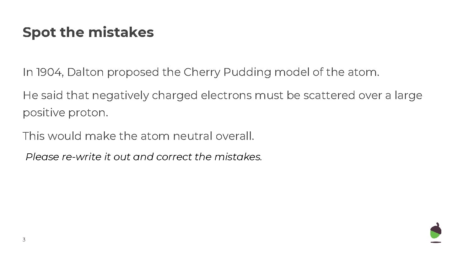 Combined science Physics Key stage 4 Atomic Structure