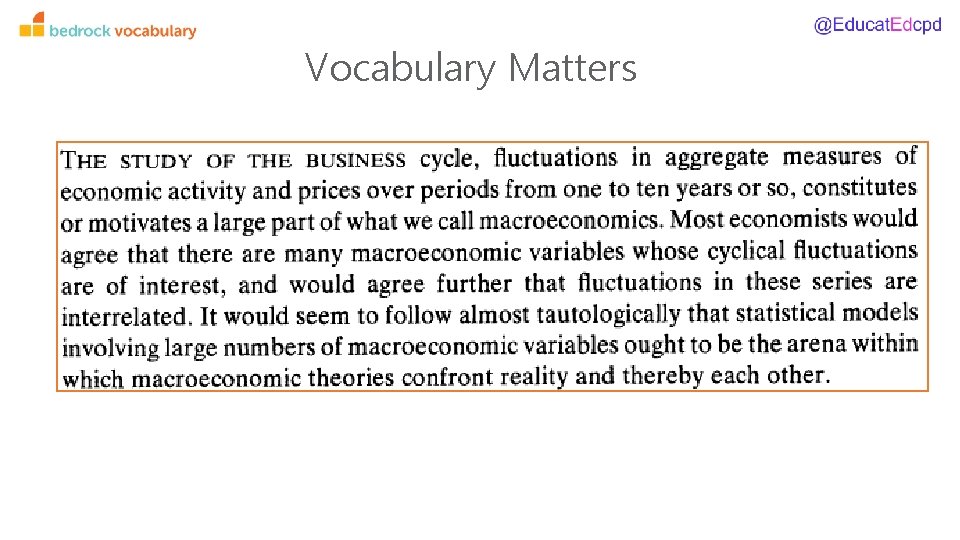 Vocabulary Matters Aaron Leary Vocabulary Matters Sound familiar