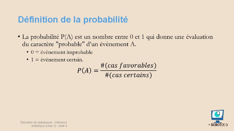 Chapitre 3 Probabilits lments de statistiques Certains exemples
