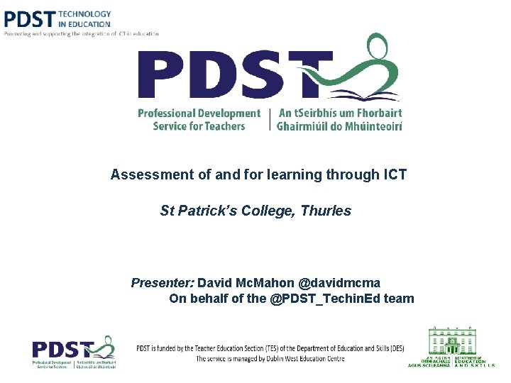 Assessment of and for learning through ICT St