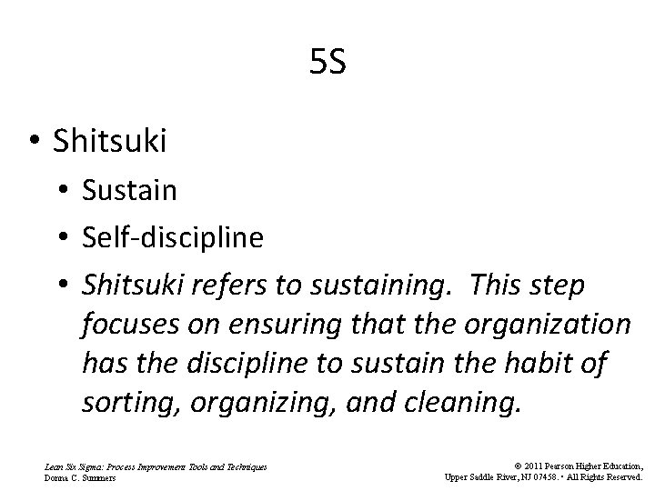 5 S Chapter 12 Lean Six Sigma Process