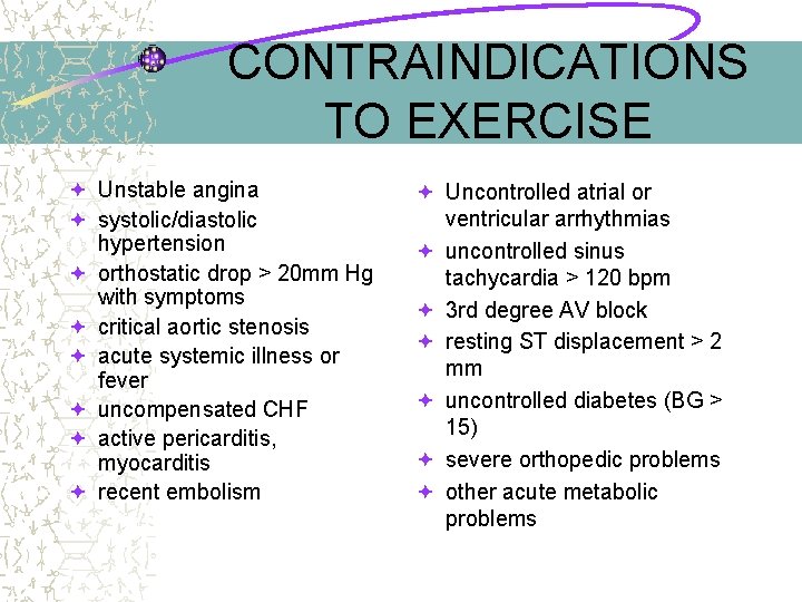 Exercise Prescription Cardiac Rehabilitation WHY EXERCISE Hypertension ...