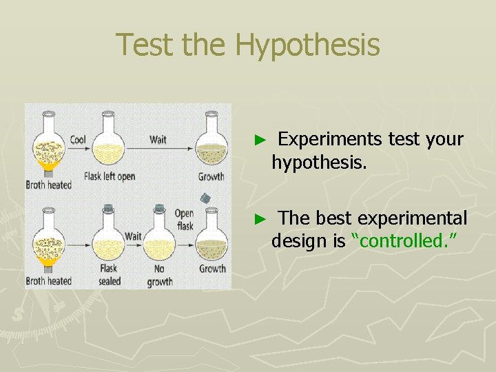 SCIENTIFIC METHOD The way we scientists do things