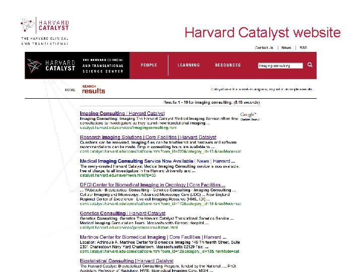 Overview of the Harvard Catalyst Imaging program Randy