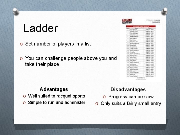 6 4 Competitions What different types and levels