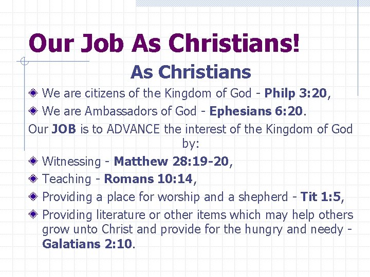 Discipleship Class On 25 th October Topic v