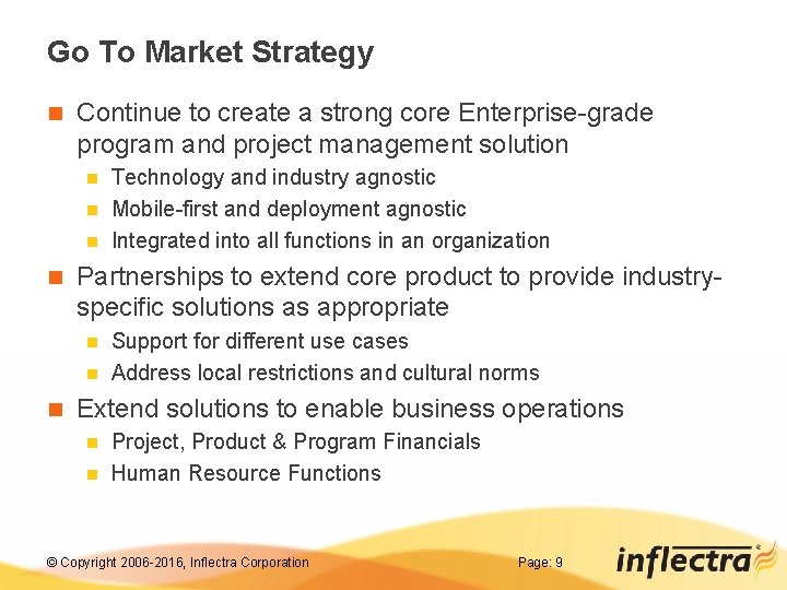 Enterprise Agile Planning Tools MQ Vendor Briefing Copyright