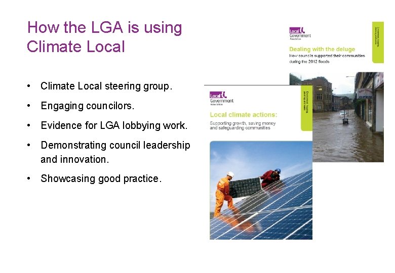 Climate Local and council action on climate change
