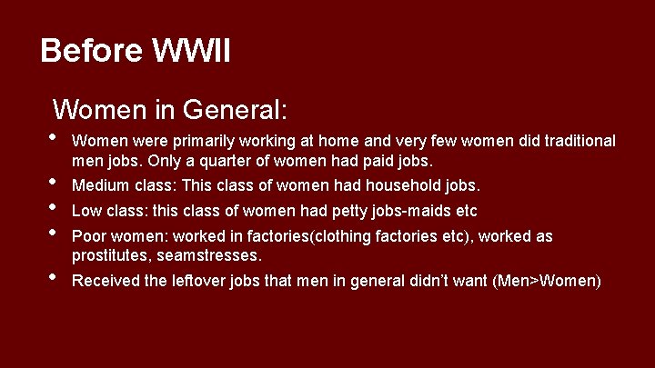 Womens role in World War ll Anu Sal