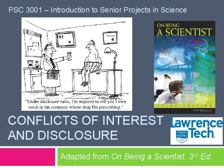 PSC 3001 Introduction to Senior Projects in Science