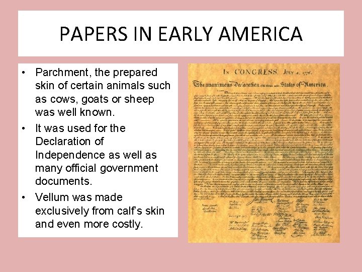 SENDING A LETTER 1776 STYLE PAPER INK Presented