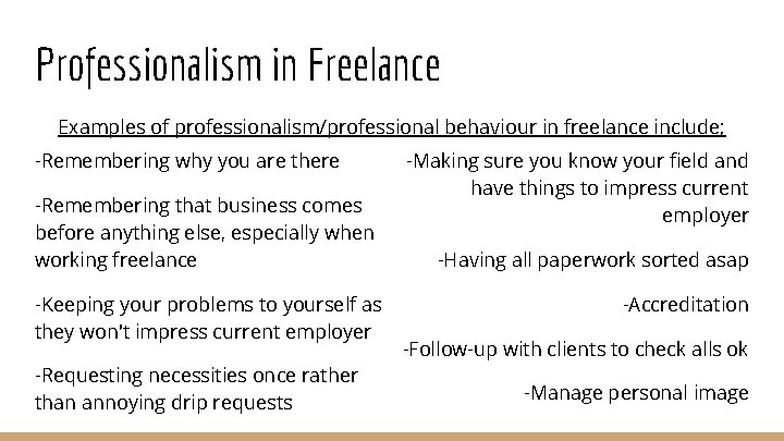 Professionalism By Jake Hughes Definition Professionalism is the