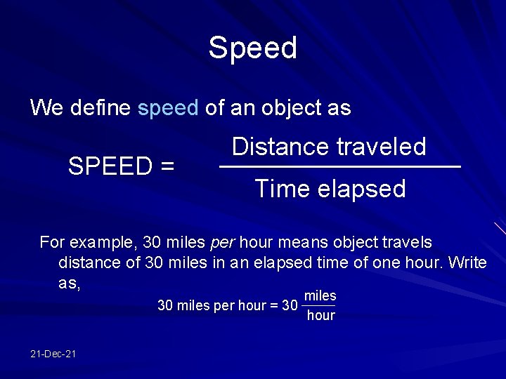 4 B Kinematics Describing Motion Kinematics measures Position