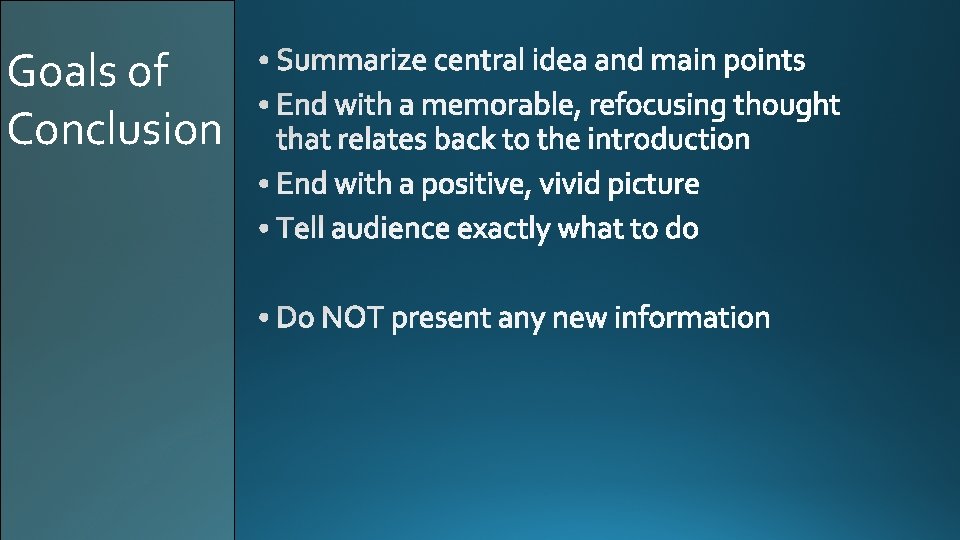 Introductions and Conclusions MOST LEAST BEGINNING END 1