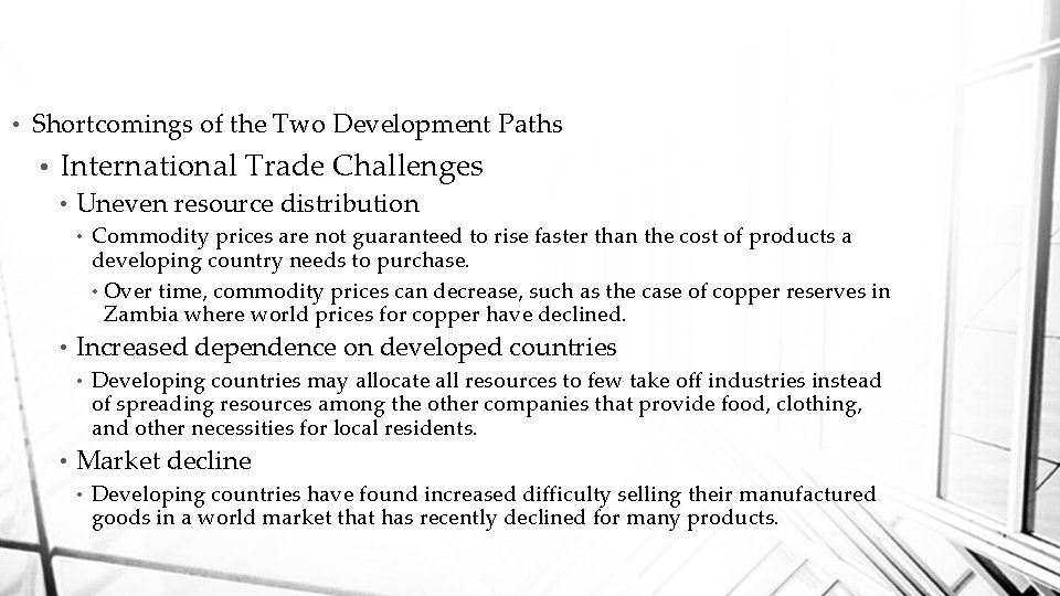 Why Do Countries Face Obstacles to Development Two