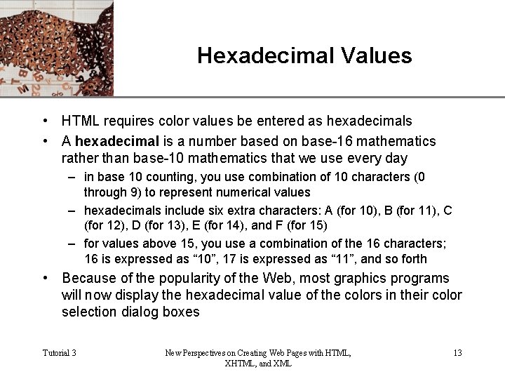XP Tutorial 3 Designing a Web Page Working