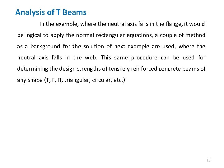 T Beams 1 T Beams Reinforced concrete floor