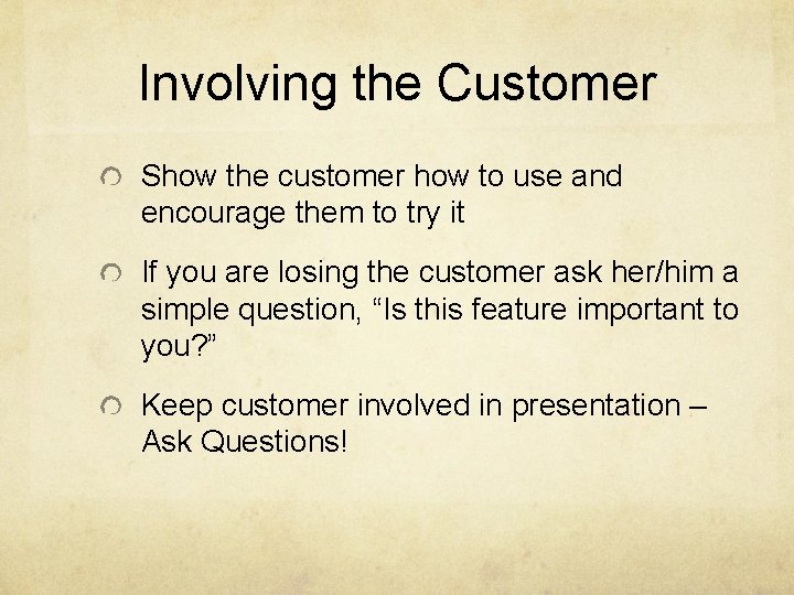 Presenting the Product Chapter 14 Product Presentation Goal