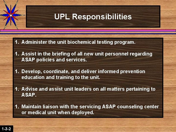 TRACK 1 MODULE 2 Responsibilities Enabling Learning Objectives