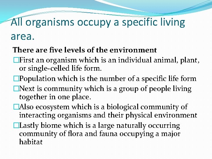 Basics of Ecology By Steven Catalanotto Matthew Granillo