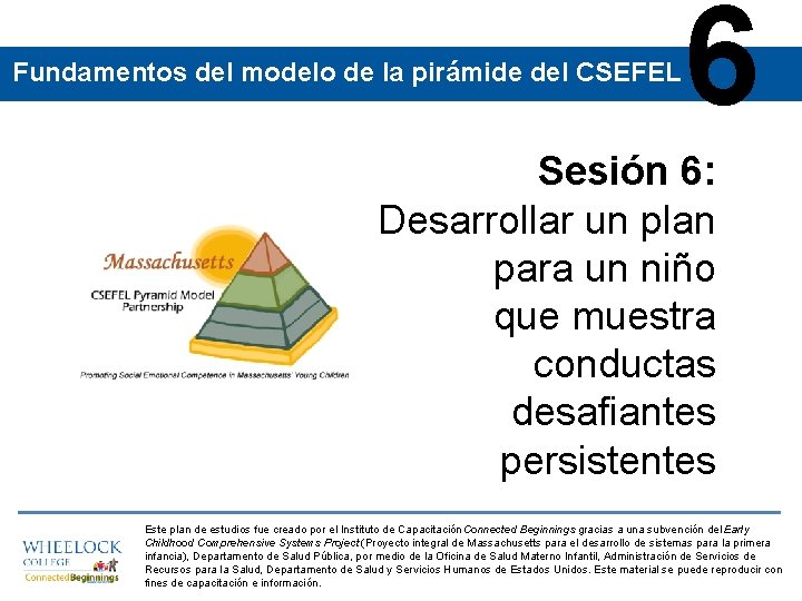 Fundamentos del modelo de la pirmide del CSEFEL