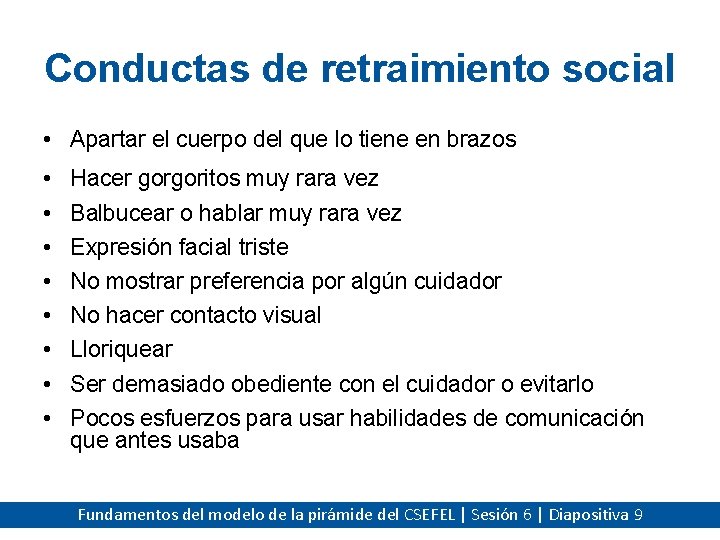 Fundamentos del modelo de la pirmide del CSEFEL