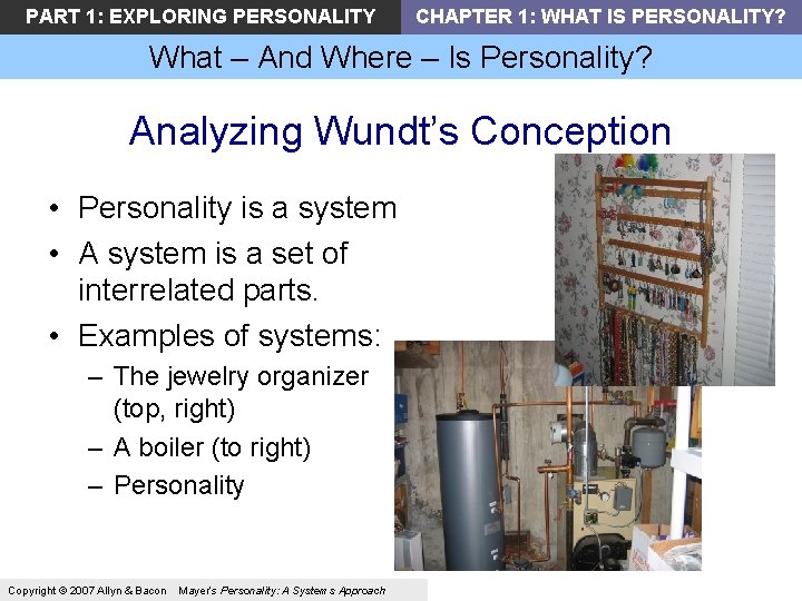 PART 1 EXPLORING PERSONALITY CHAPTER 1 WHAT IS
