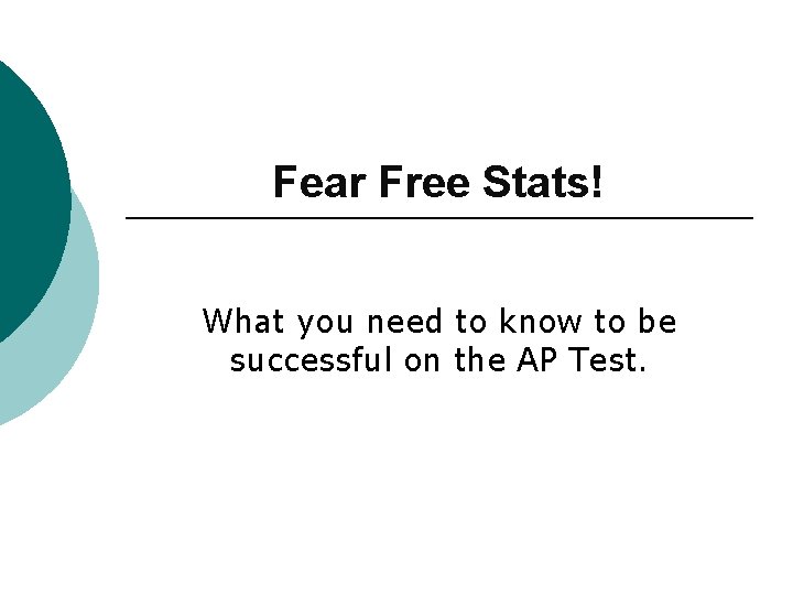 Fear Free Stats What you need to know