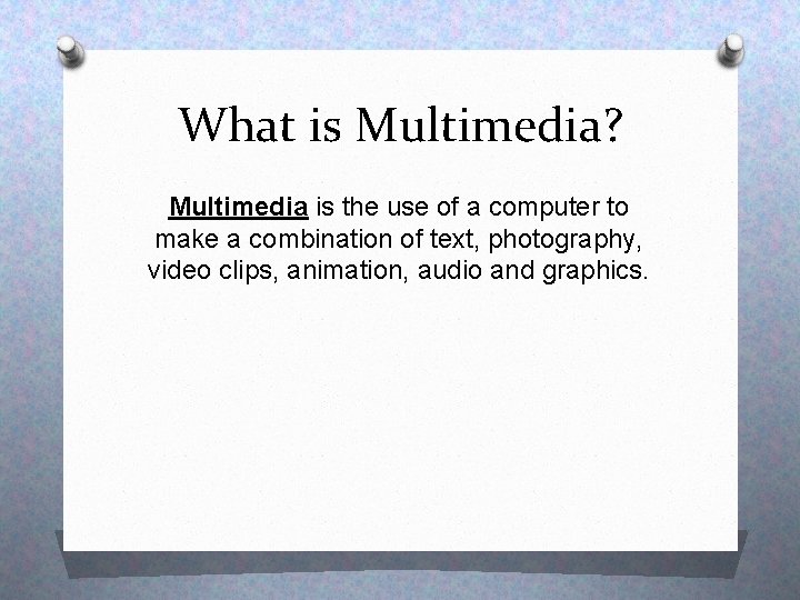 History of Multimedia Presented by Sally Le Period