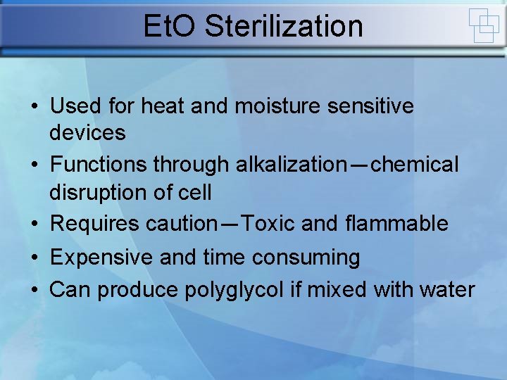 Identify types of sterilizers and their components Identify