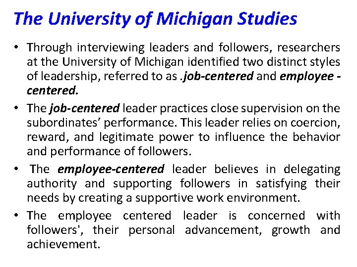 Leadership and Change Management MBA 5023 Chapter Two
