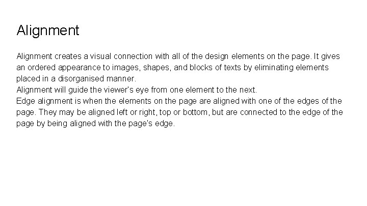 Introduction to basic design principles Balance Hierarchy Contrast