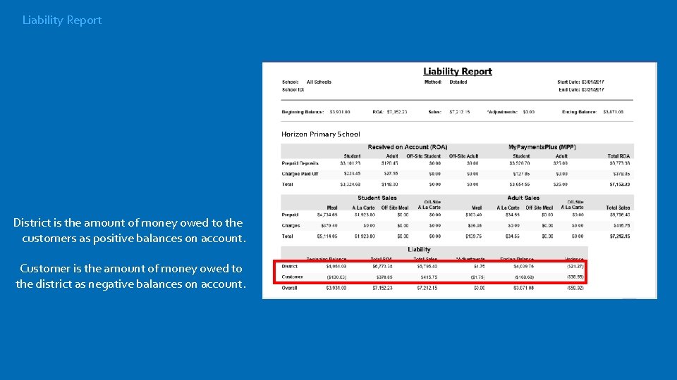 Liability Reporting THIS LESSON WILL REVIEW THE Liability
