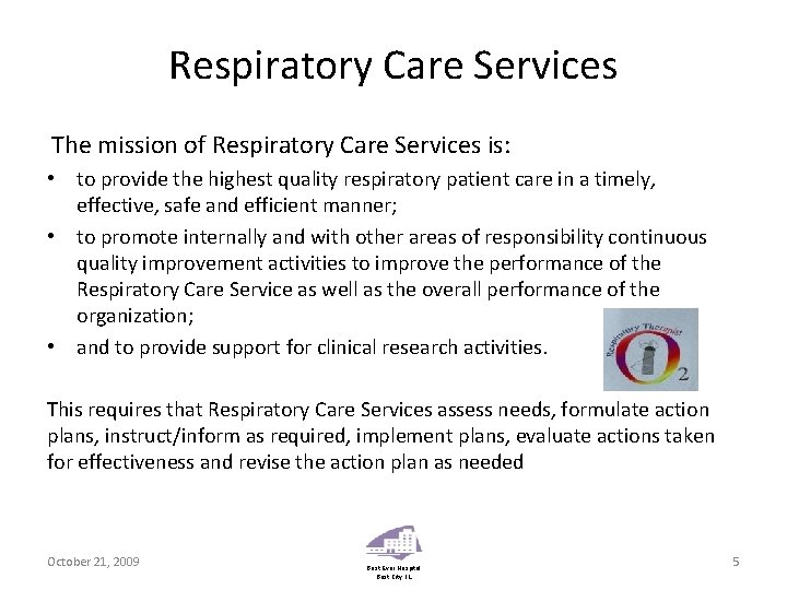 Respiratory Therapy Department Data Considerations Best Ever Hospital