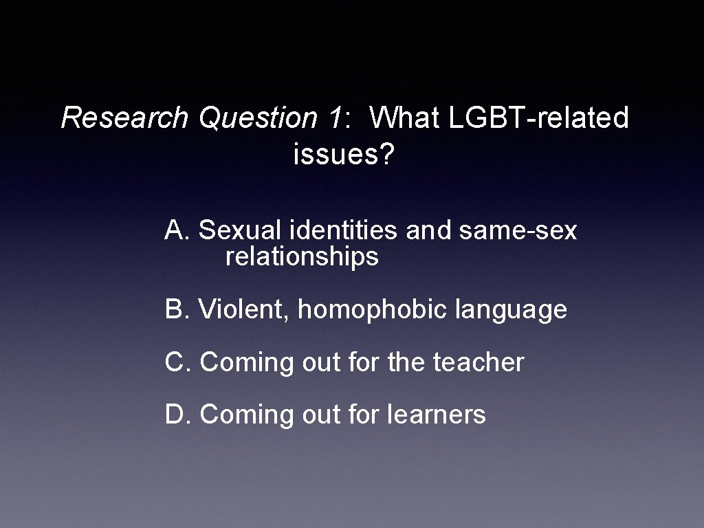 LGBT Topics in the Adult ESL Classroom Patrick