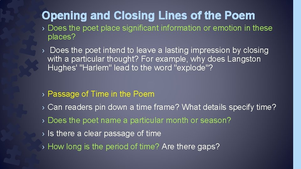 How to Analyze Poetry Poetry is a compact