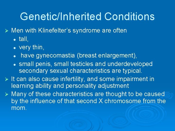 Managing Chronic Conditions Classifications Geneticinherited Congenital ...