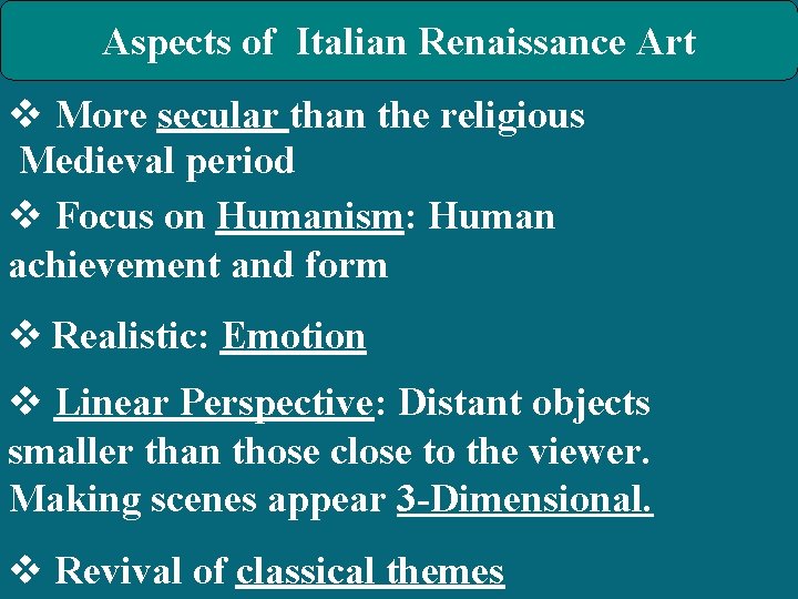 31 Aim How did Renaissance Art And Architecture
