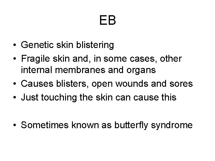 Voluntary Sector DEBRA DEBRA For people whose skin