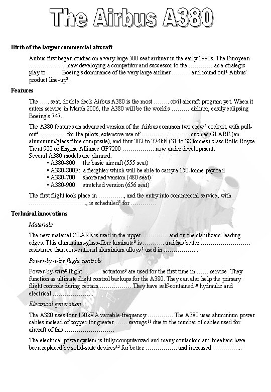 Birth of the largest commercial aircraft Airbus first