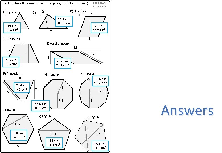 Area Perimeter Mixed Polygons Worksheet A The worksheet