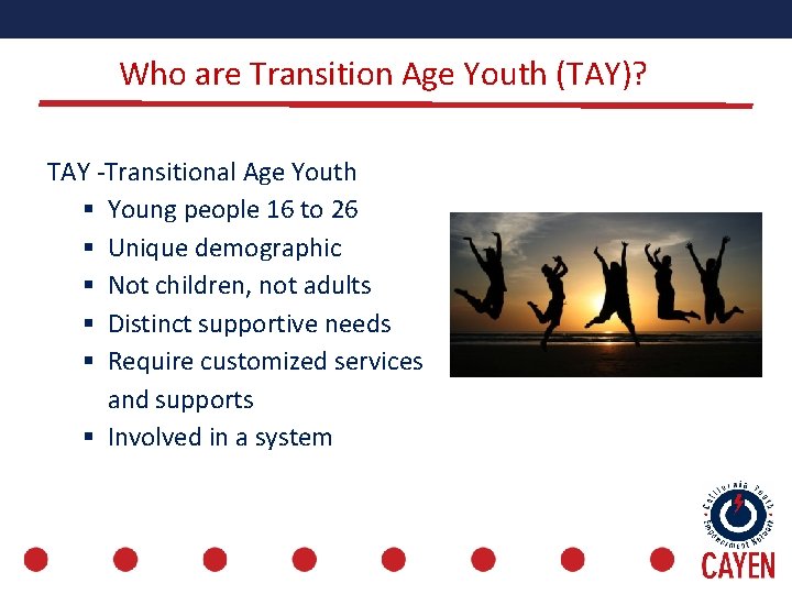 Empowering TAY in Mental Health Advocacy Efforts Presented