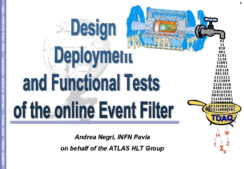 ANDREA NEGRI INFN PAVIA NUCLEAR SCIENCE SYMPOSIUM ROME