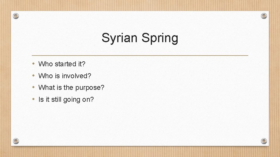 Human Rights Violations in Syria Arab Spring What