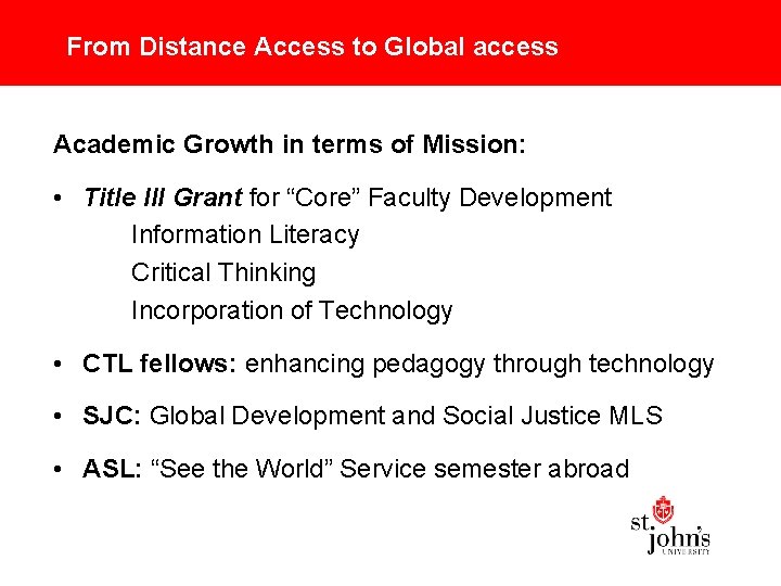 Online Content for the Global Access Library METRO