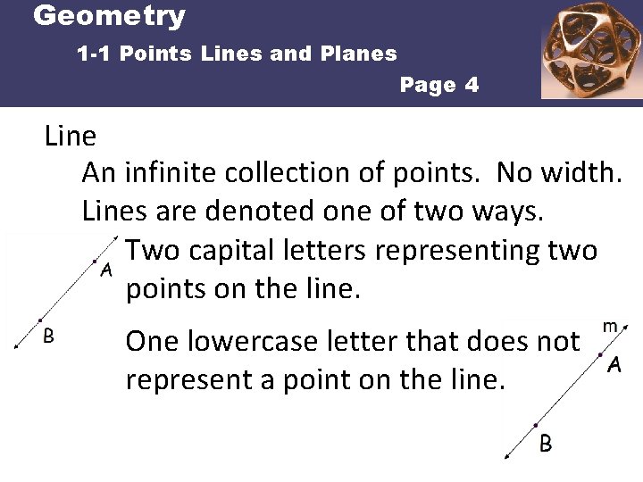 Geometry 1 1 Points Lines and Planes Page