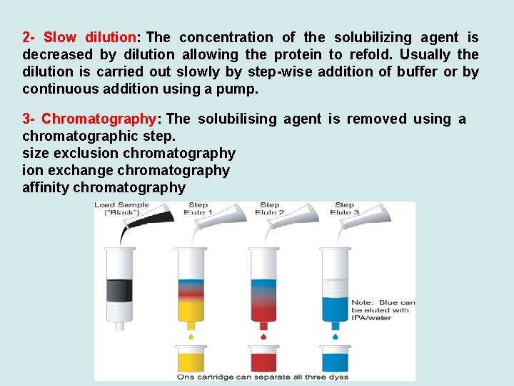 Protein folding It is the physical process by