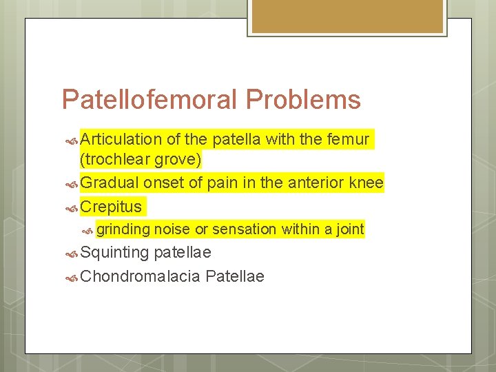 The Knee Angie Guggino MS ATC LAT Learning