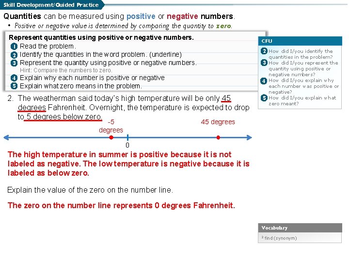 Learning Objective We will represent 1 quantities using