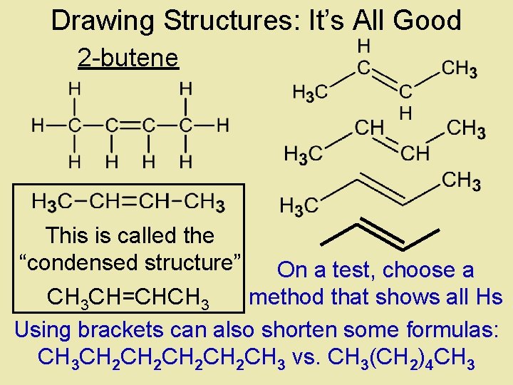 Naming Hydrocarbons nomenclature Drawing Structures Its All Good